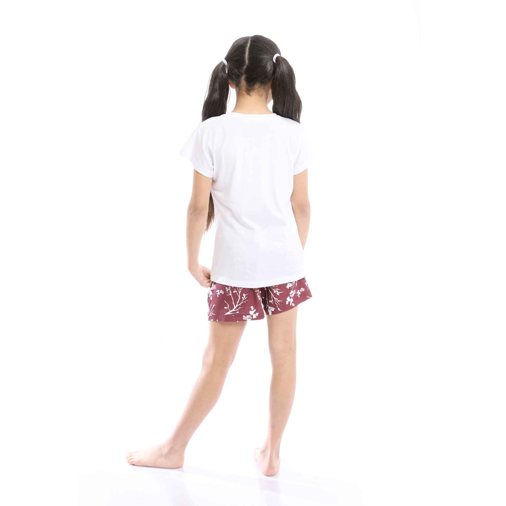 Girls Summer Pajama Sets - Cotton Pajama Pants & Shorts | Red Cotton